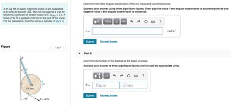 Solved Determine The Initial Angular Acceleration Of The Chegg