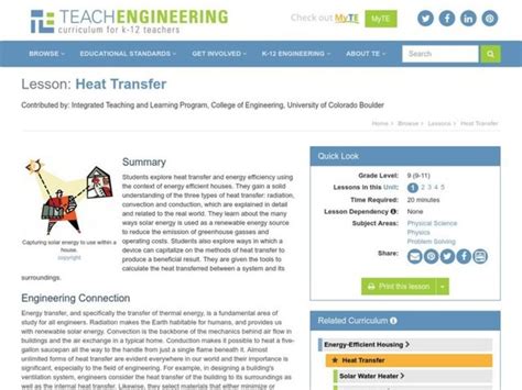 Heat Transfer Lesson Plan For 9th 11th Grade Lesson Planet