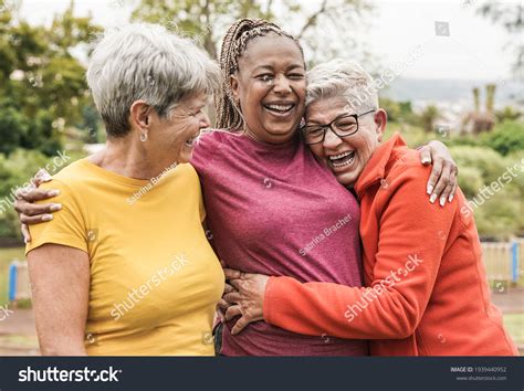 74 Multiracial Older Adults Group Smiling Natural Diverse Royalty Free