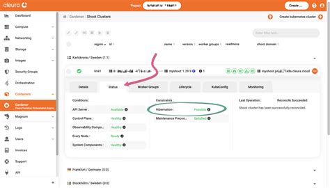 Hibernating A Kubernetes Cluster Cleura Docs
