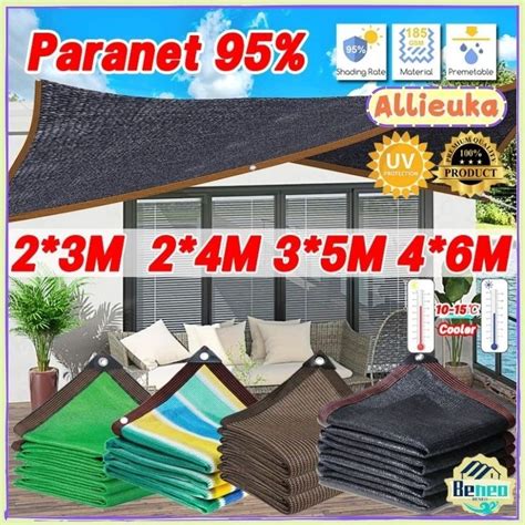 Jual Paranet 95% Anti UV Sunshade Net Jaring Kerai Warna-warni Suhu Tinggi Tabir Surya Yang ...