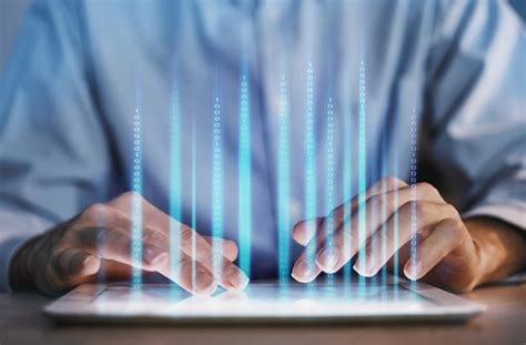 Premium Photo Hands Tablet And Office With Man In Night For Web