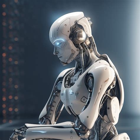 Premium Ai Image Artificial Intelligence Android Looking Human Thinking