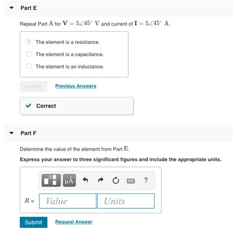 solved part c repeat part a for v 402 45° v and current