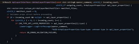 C Openxr Xrenumerateapilayerproperties Throws Internal Exception From Unknown Type Stack