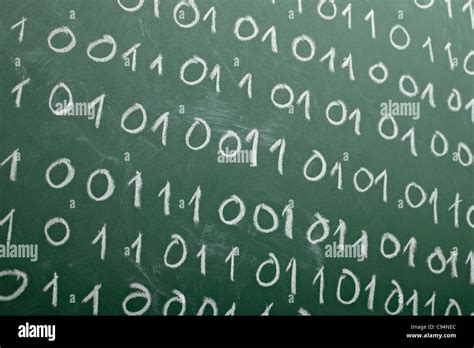 Binary Numbers On A Computer Screen Stock Photo Alamy