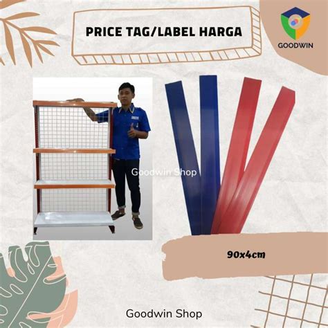 Jual PRICE TAG LABEL HARGA PRICE HOLDER RAK BESI RAK TOKO RAK MINIMARKET Di Seller Goodwin