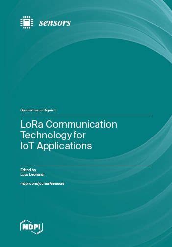 Lora Communication Technology For Iot Applications Mdpi Books