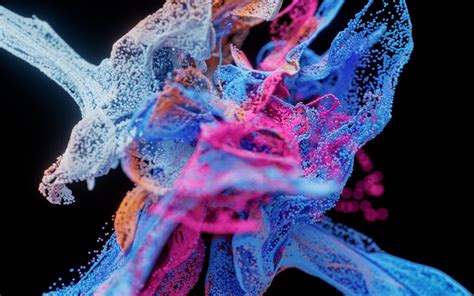 Premium Photo Collision Of Particles Decorative Particles 3d Rendering