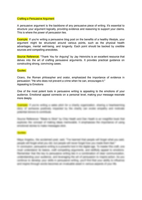 Solution Writing The Art Of Persuasive Writing Crafting Compelling