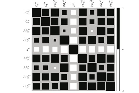 Correlation Between The Different Network Metrics Players From The