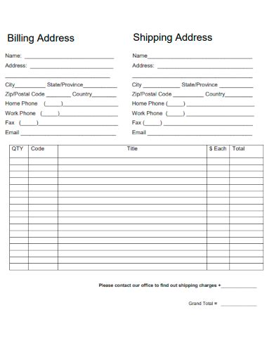 Billing Address 25examples How To Write Pdf