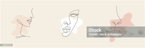 여자 얼굴 라인 아트 일러스트 벡터 뷰티 리니어 걸 페이스 아름다움에 대한 스톡 벡터 아트 및 기타 이미지 아름다움 코