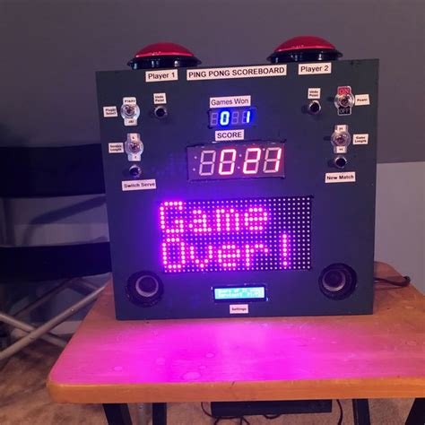 Ping Pong Scoreboard With Animation And Sound