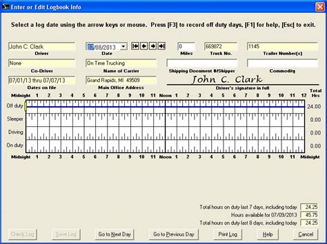 logmate july 8 log entry