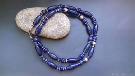 Бусы «Синие ночи», лазурит | Beaded necklace, Beaded, Jewelry
