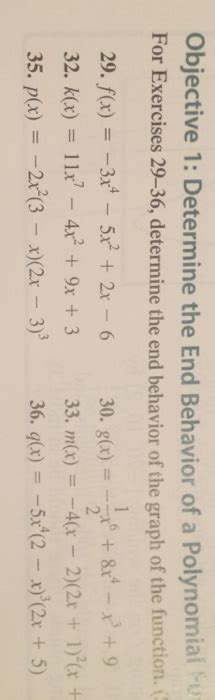 solved determine the end behavior of a polynomial for