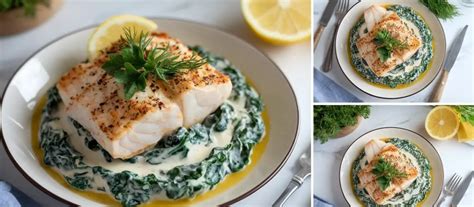 Baked Cod With Creamy Spinach Keto Social Eats