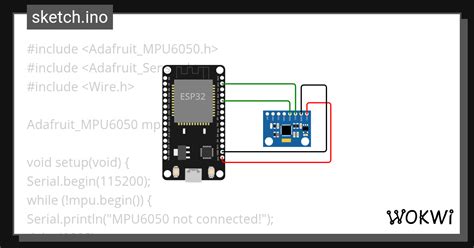 TUTOR SESI 14 IMU Wokwi ESP32 STM32 Arduino Simulator