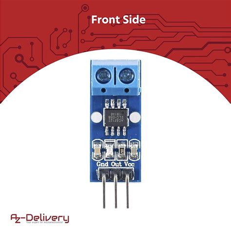 Azdelivery Acs712 Capteur De Courant 5a Module De Plage De Mesure Capteur De Courant