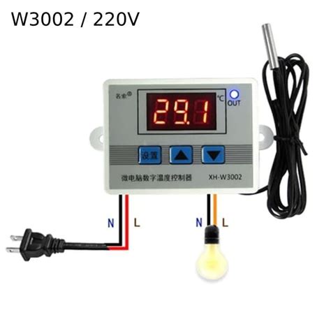 Jual Thermostat Temperature Controller Pengatur Suhu Digital W3002 220v Shopee Indonesia