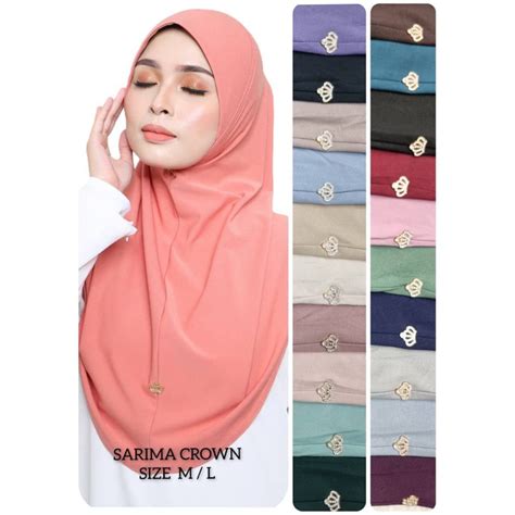 Sarima Crown Malaysia Hijab Sukob Shopee Philippines