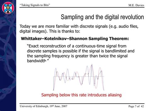 Ppt “taking Signals To Bits” Sparse Representations For Coding Sampling And Source Separation
