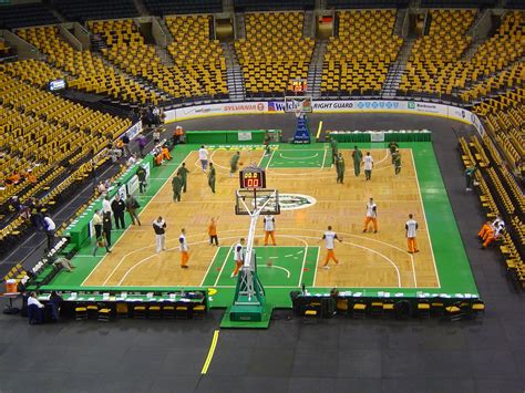 Boston Garden Basketball Court While There For A Company F… Flickr