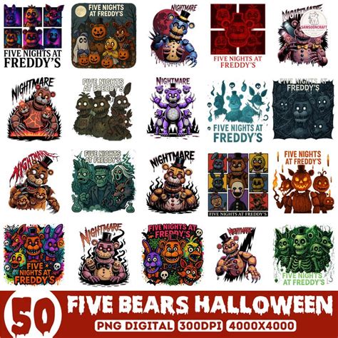 Scary Freddy Png Etsy Uk
