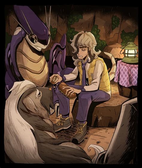 Safebooru 1boy Arven Pokemon Bangs Boots Bread Brown Hair Closed