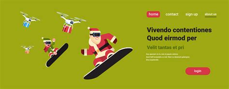 몇 산타 요정에 점프 하 고 스노우 보드 무인 배달 서비스 해피 뉴 메리 크리스마스 축 하 개념 평면 수평 복사 공간 비행기 12월에 대한 스톡 벡터 아트 및 기타 이미지