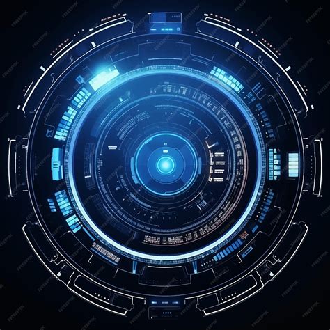 Premium Vector | Techno target vision cyberspace tech cyber innovation interface virtual system ...
