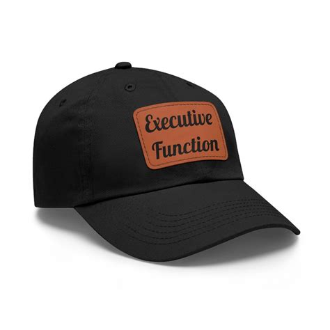Executive Function Hat With Leather Patch Etsy