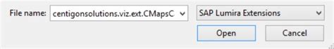 Install CMaps Extension Into Lumira Desktop CMaps Analytics Connect