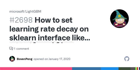 How To Set Learning Rate Decay On Sklearn Interface Like