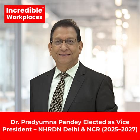 Dr Pradyumna Pandey Elected As Vice President Nhrdn Delhi And Ncr