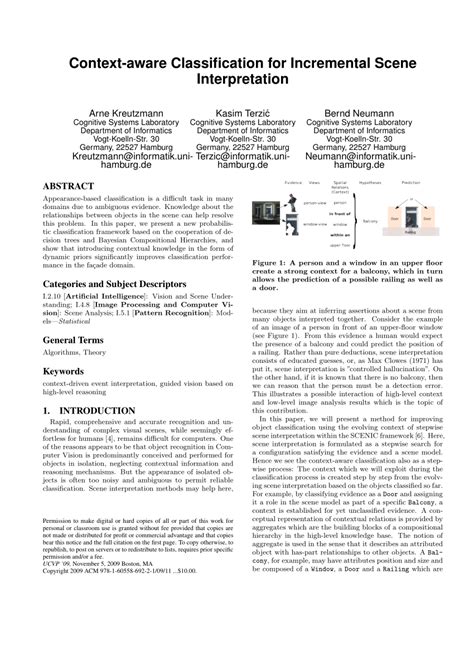 Pdf Context Aware Classification For Incremental Scene Interpretation
