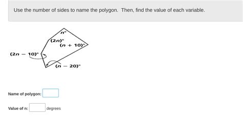 Solved Use The Number Of Sides To Name The Polygon Then Chegg