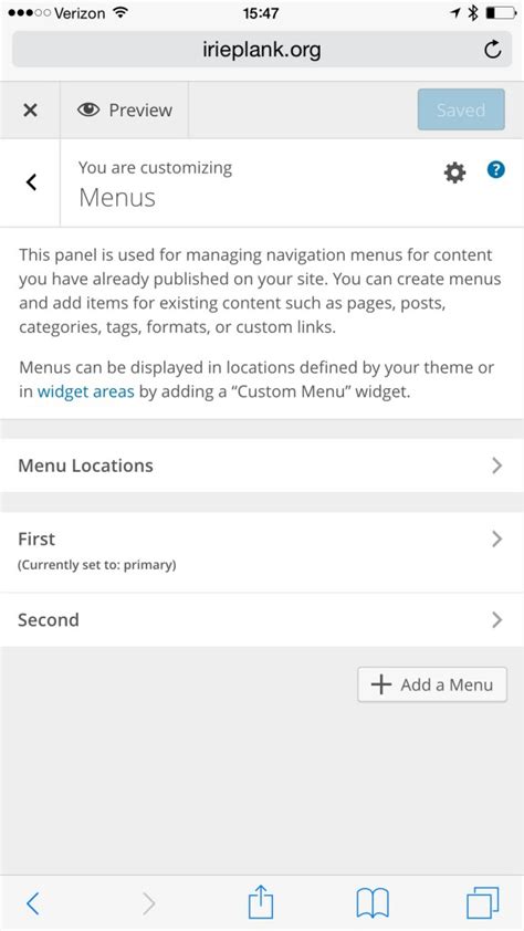 Today In The Nightly Customize In The Toolbar Passwords UI List Tables On Phones Dashicons