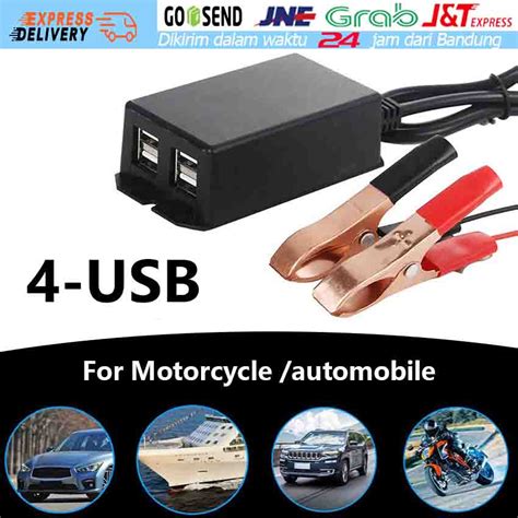 Jual Usb Charger Aki Di Motor Sambungan Charger Hp Ke Aki Motor Casan Hp Di Motor