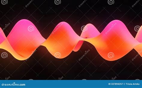 Abstract Waveforms In Vibrant Colors Illustrating Motion And Energy Stock Illustration