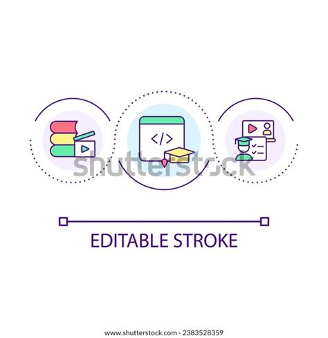 Computer Programmer Education Loop Concept Icon Stock Vector Royalty Free 2383528359