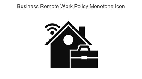 Business Remote Work Policy Monotone Icon In Powerpoint Pptx Png And Editable Eps Format Ppt