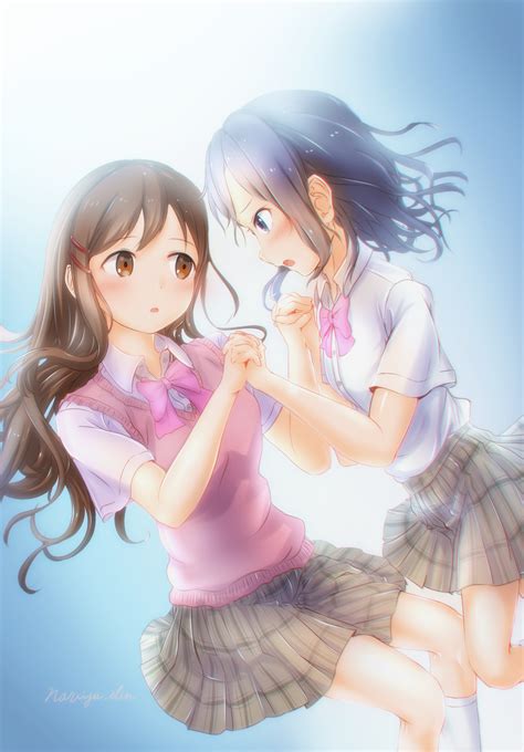Two Best Girls Staring At Each Other R Adachitoshimamura