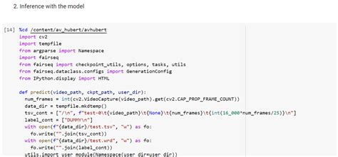 Error Loading AVSR Model Issue 91 Facebookresearch Av Hubert GitHub