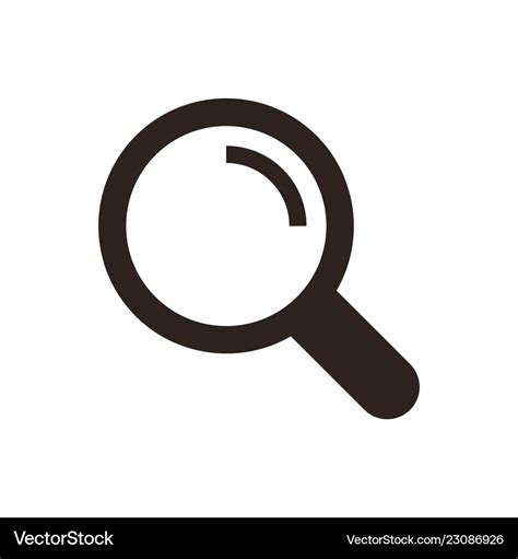 search icon magnifying glass royalty free vector image