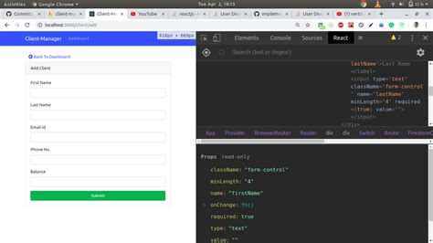 Reactjs How To Horizontally Align Tabs In Chrome Dev Menu Instead Of Vertical Alignment For