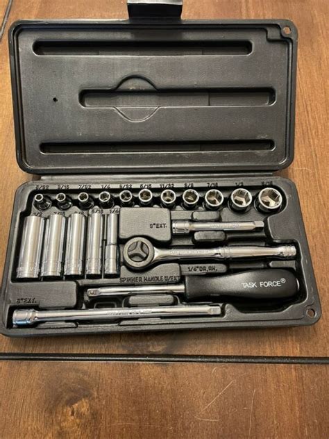 PCS TASK FORCE SOCKET Set Antique Price Guide Details Page