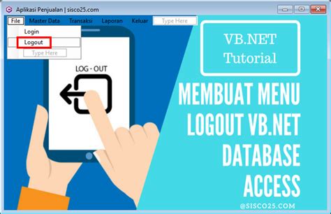 Membuat Menu Logout Vbnet Database Access