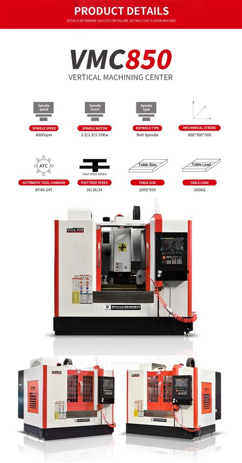 Vmc 855 Vertical Machining Center Vmc 650 Vmc850 Vertical Machining